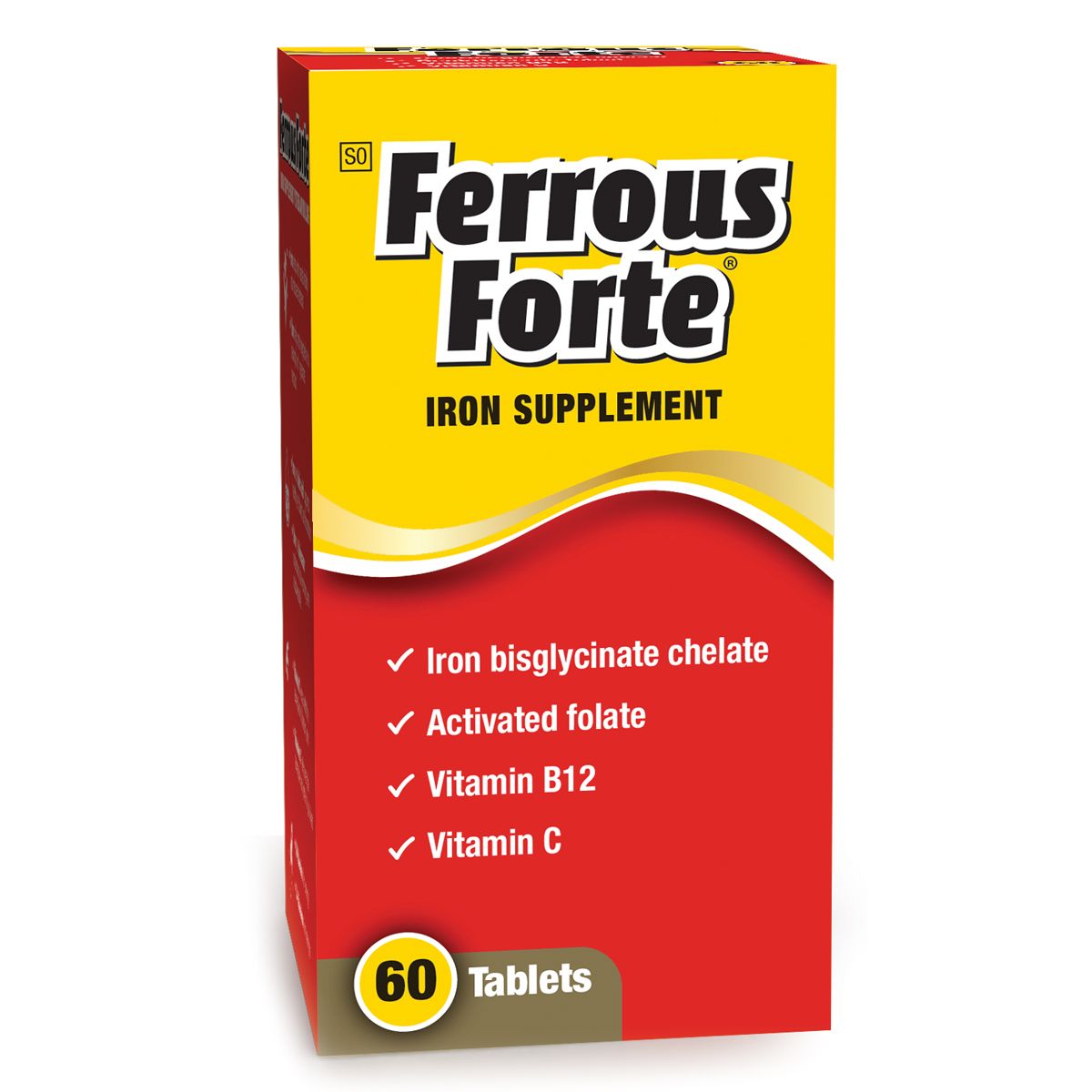 Ferrous Forte Chelated Iron 60 Tablets – ZimSeller Pharmacy
