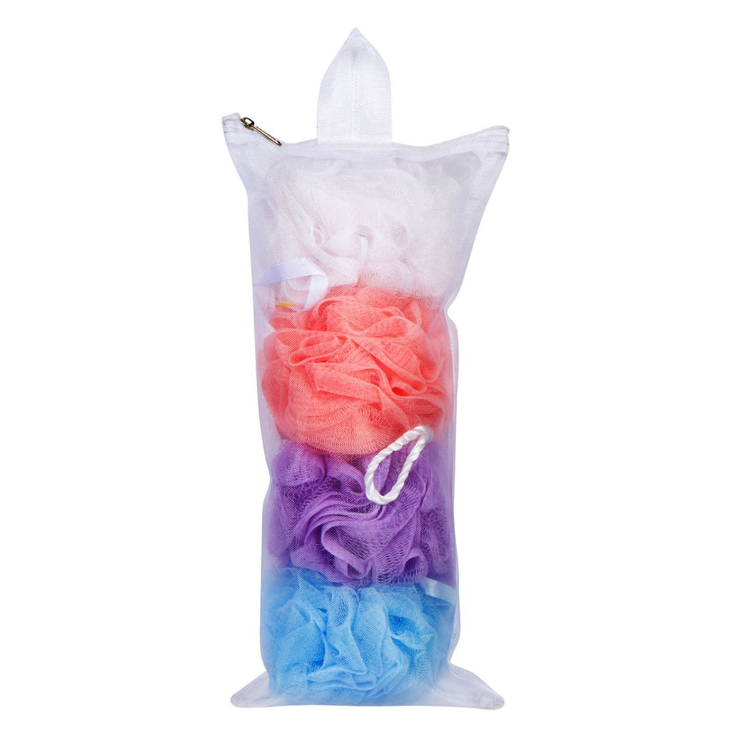 Cala Mesh Bath Sponge Pop Color 4 Pieces – ZimSeller